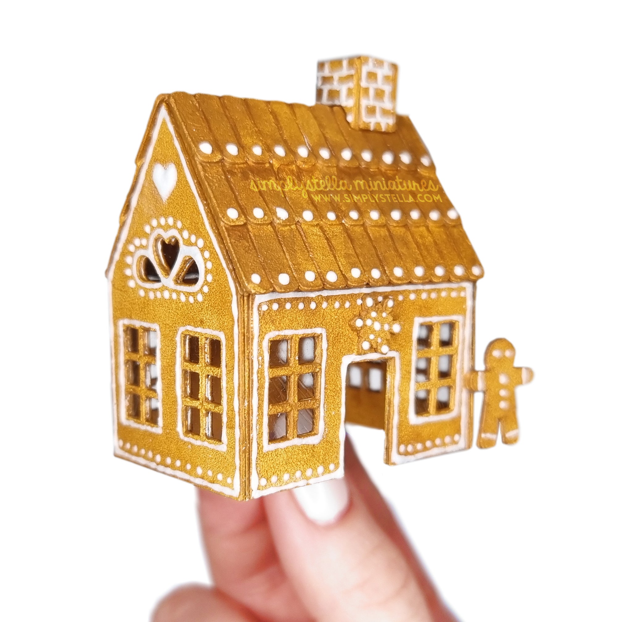 Miniature GINGERBREAD HOUSE for Barbie Dolls and Dollhouses CHRISTMAS ...