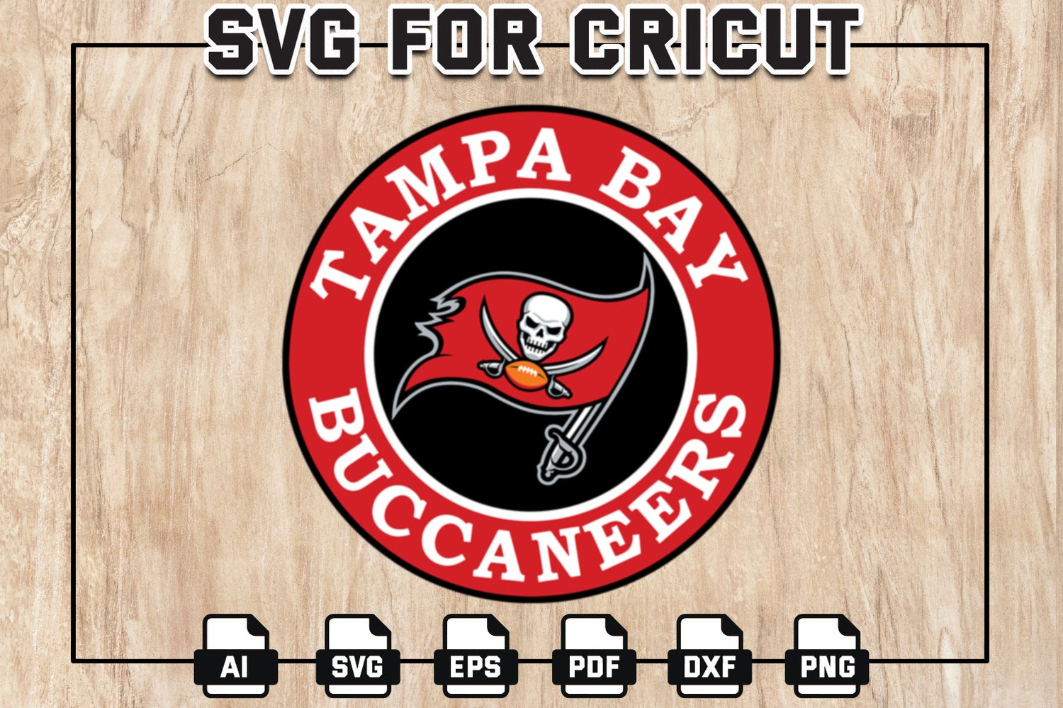 Tampa-Bay Buccaneers Football SVG Logo Cut File, Tampa-Bay NFL Logo Svg ...