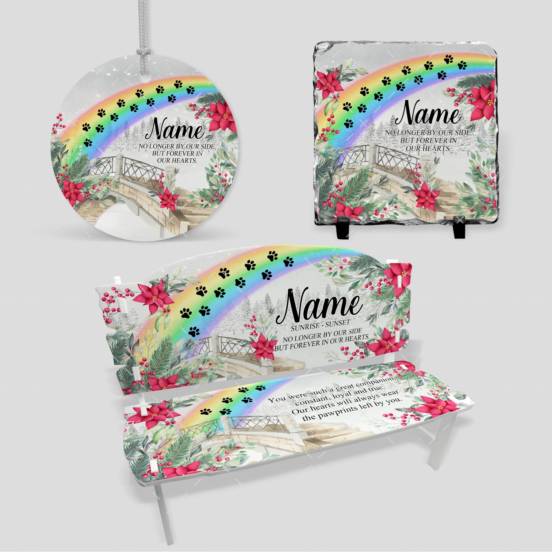 Christmas Rainbow Bridge Pet Memorial Bundle #2 - Payhip