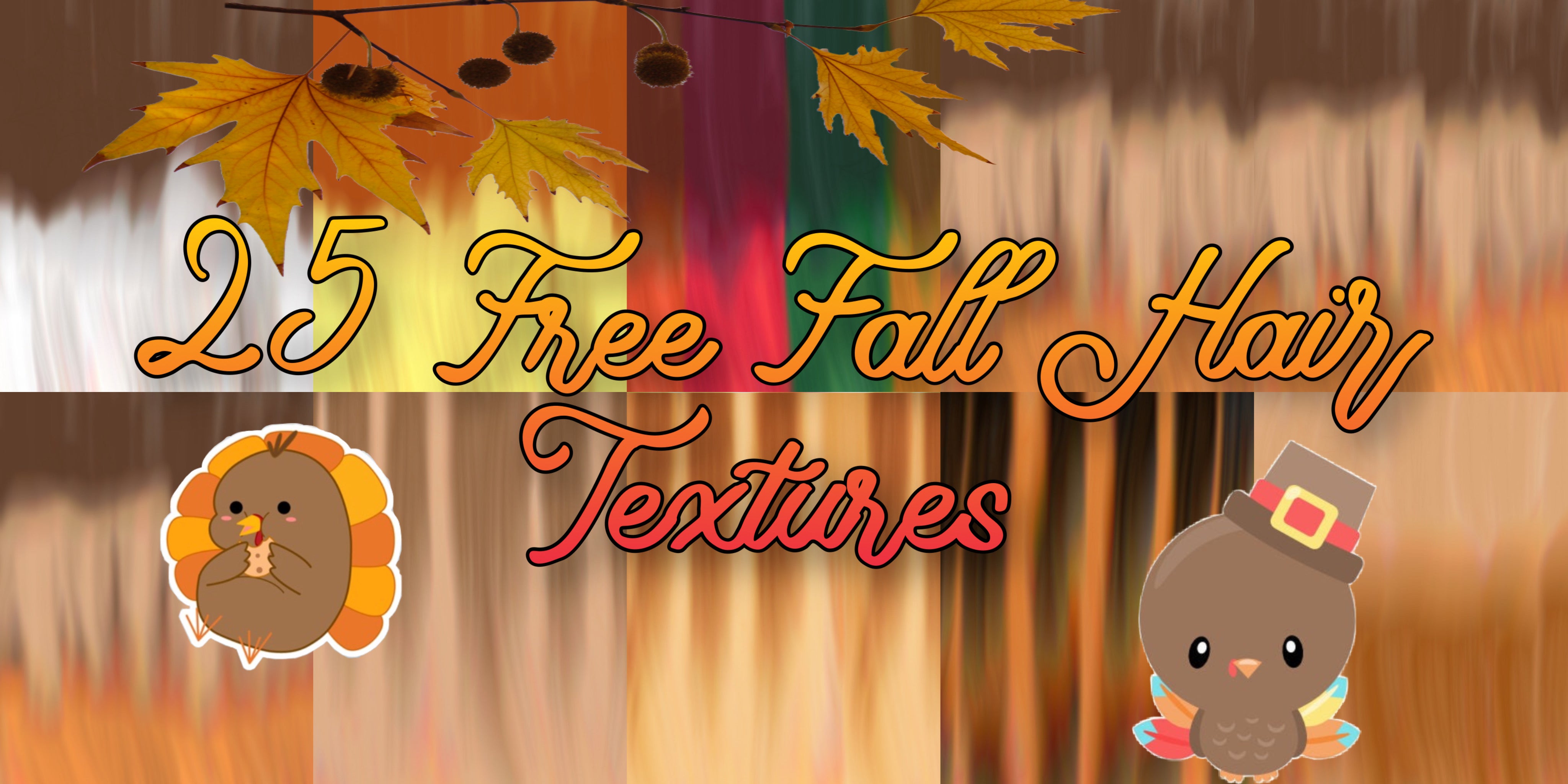 25 Free Hand Drawn Fall Hair Textures - Payhip