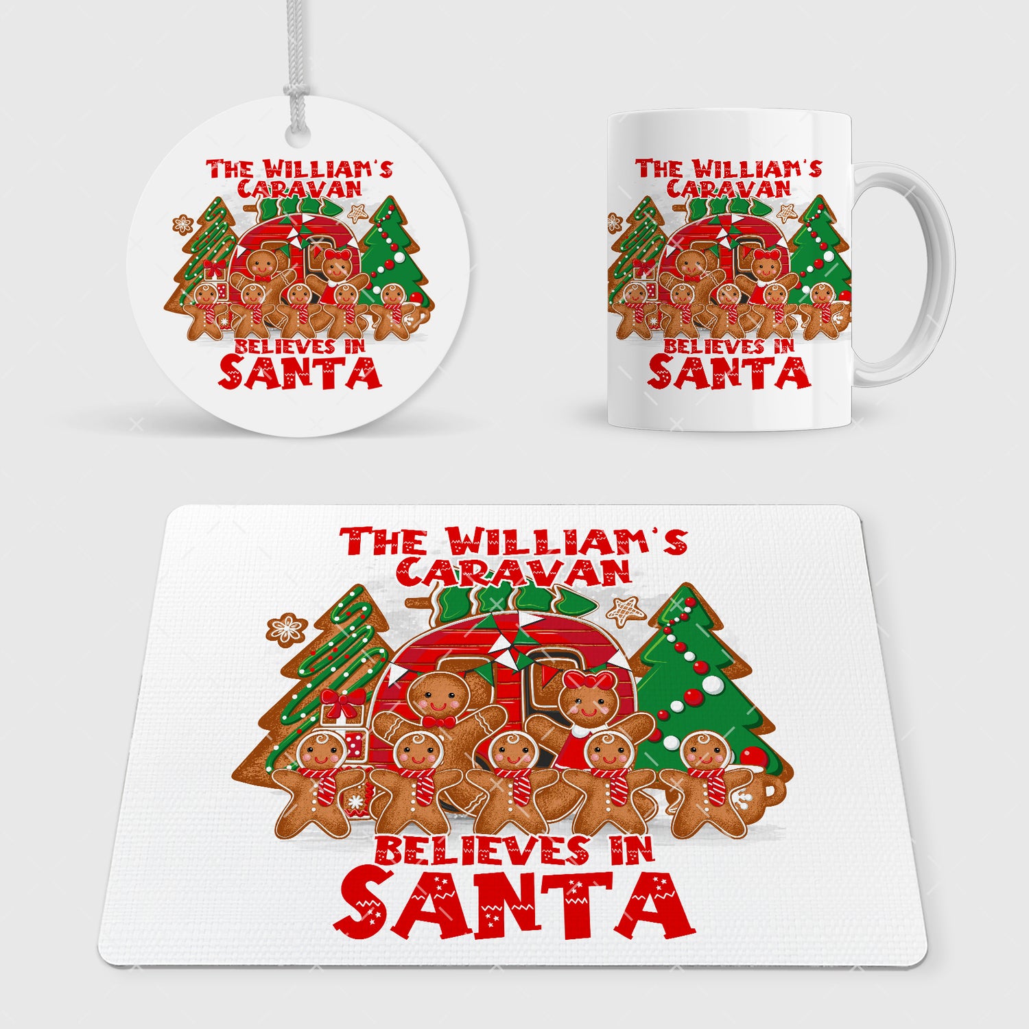 Christmas Caravan Gingerbread Family Set - Payhip