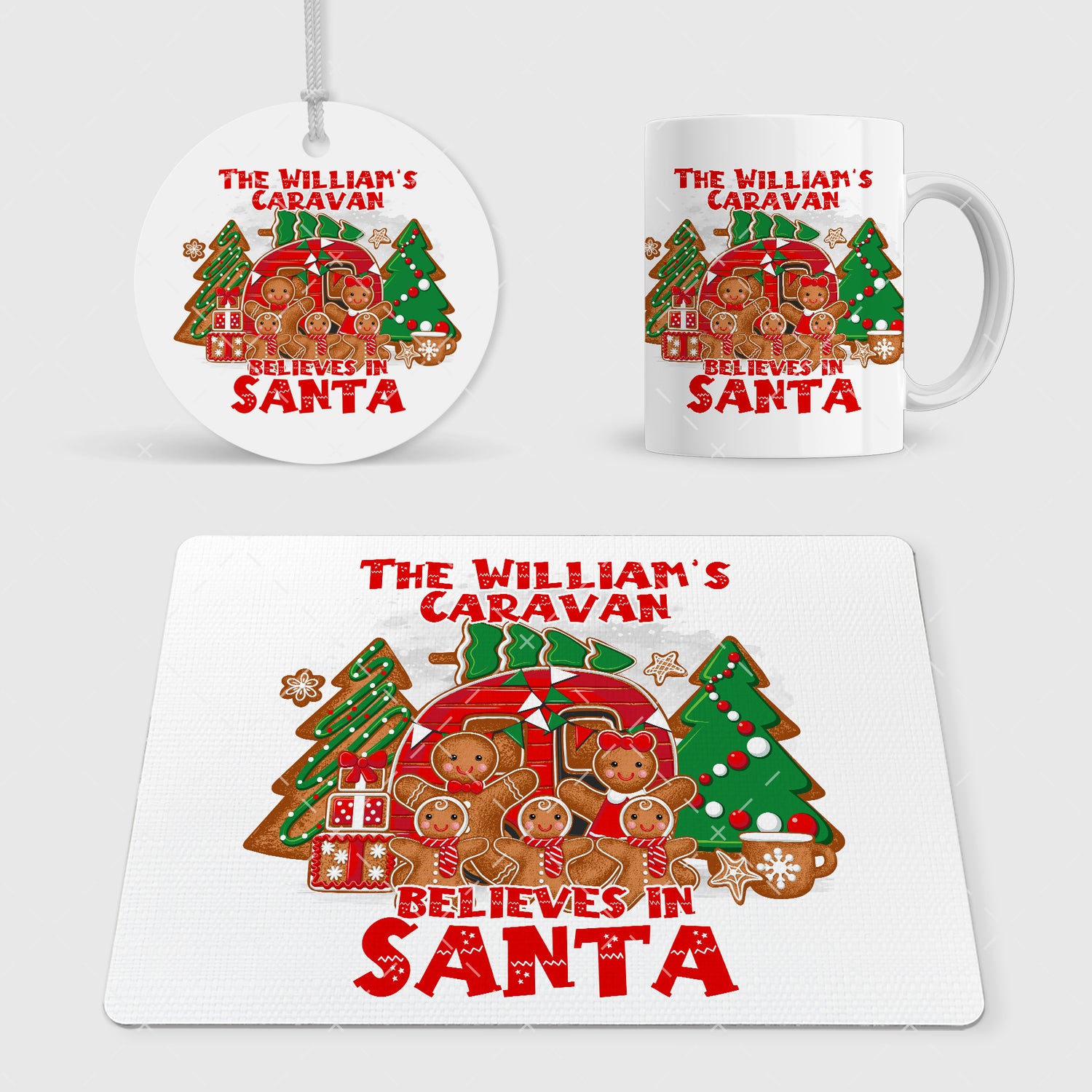 Christmas Caravan Gingerbread Family Set - Payhip