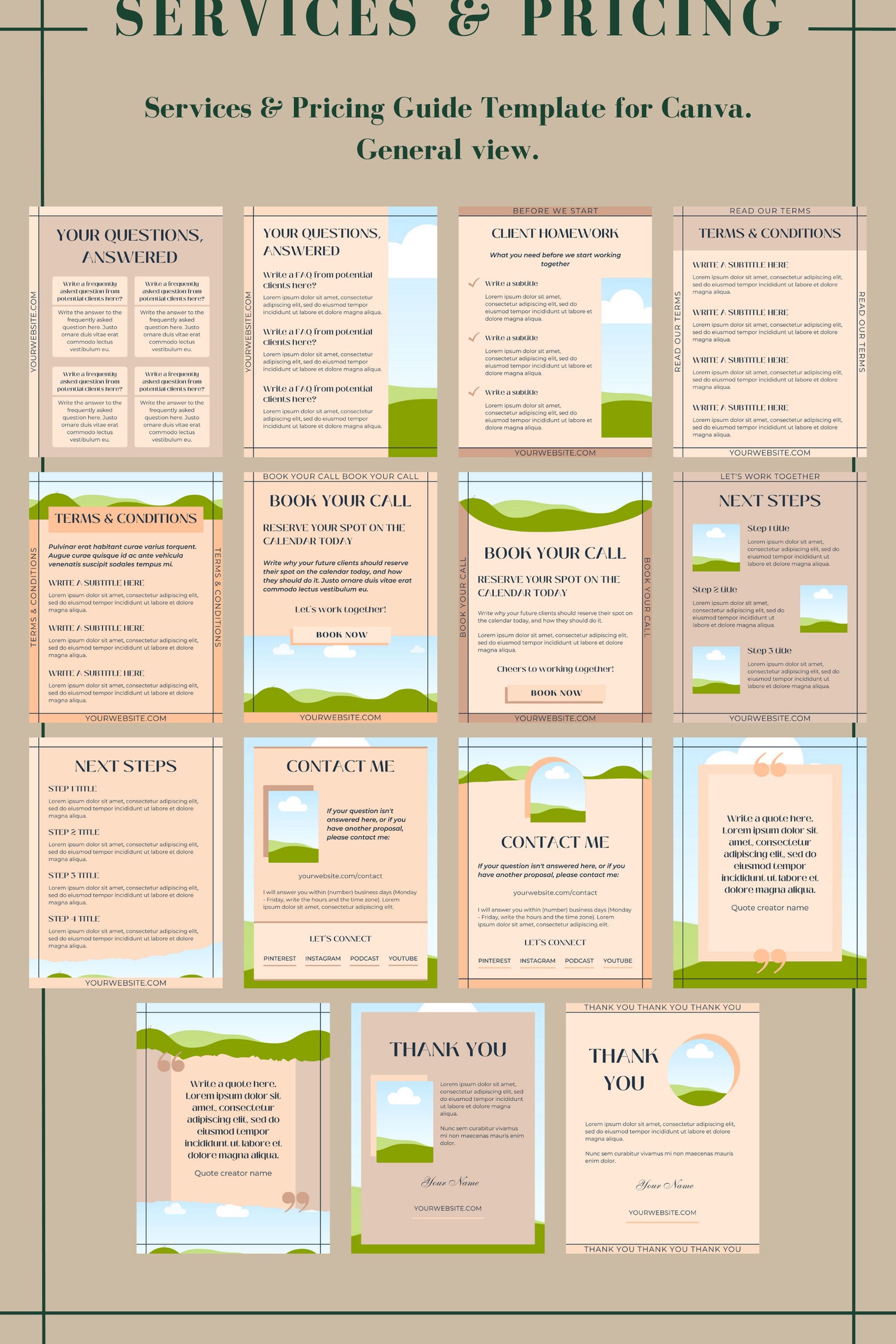 Canva Services And Pricing Guide Template | Ashley - 14 - Payhip