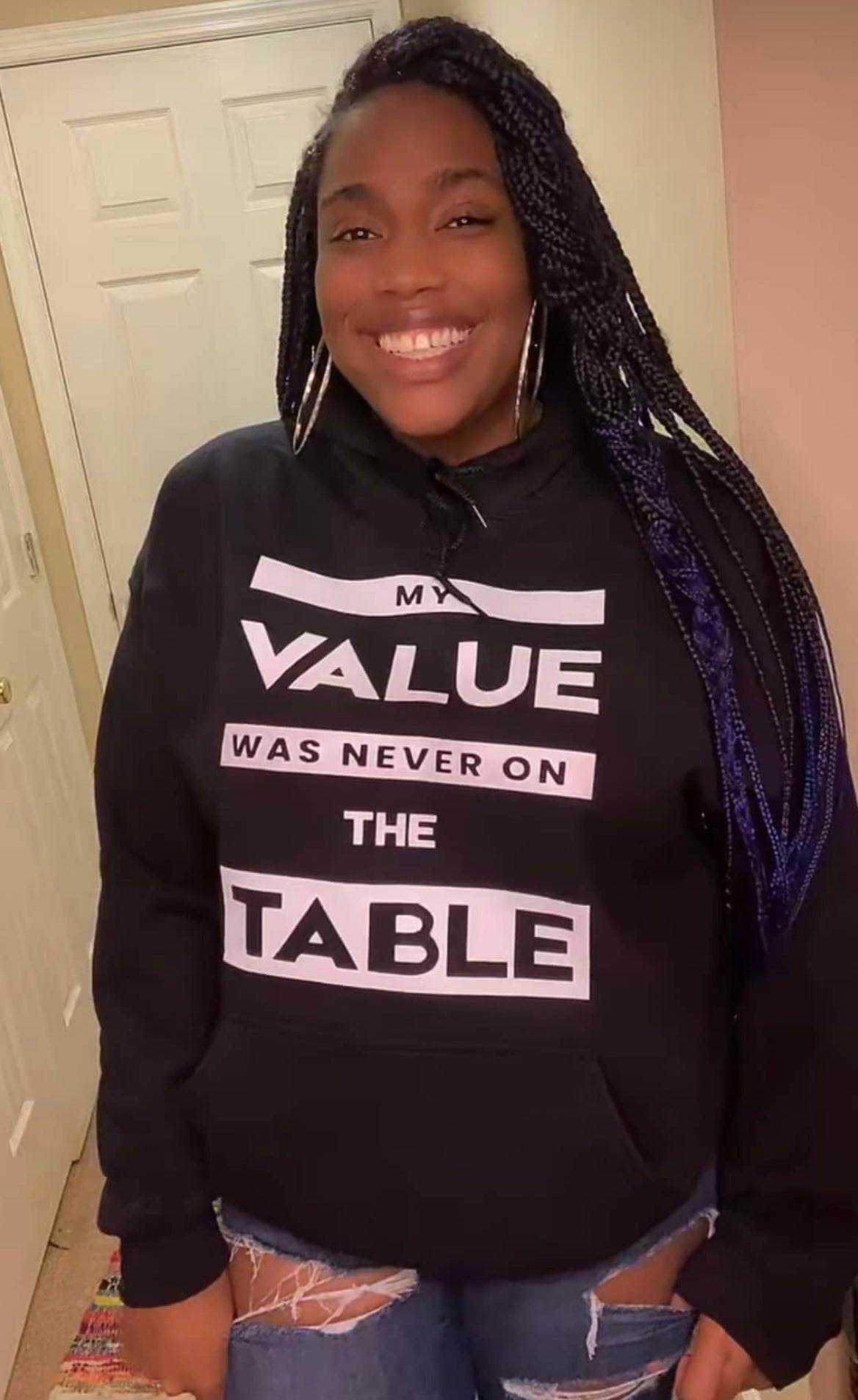 “My Value Was Never On The Table” - Black Hoodie - Payhip