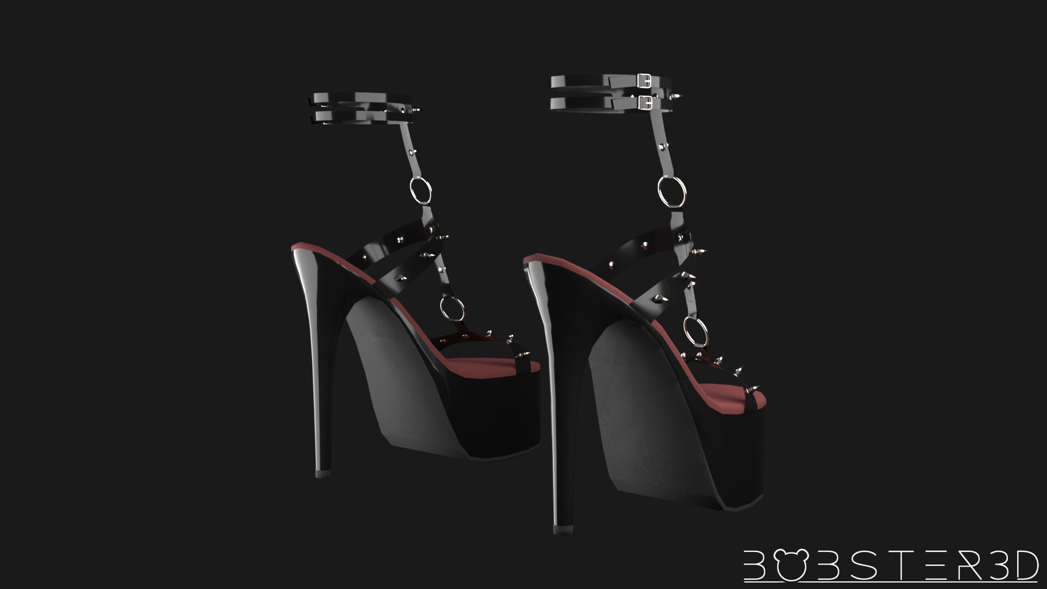 Spikey T-Strap Heels - Payhip