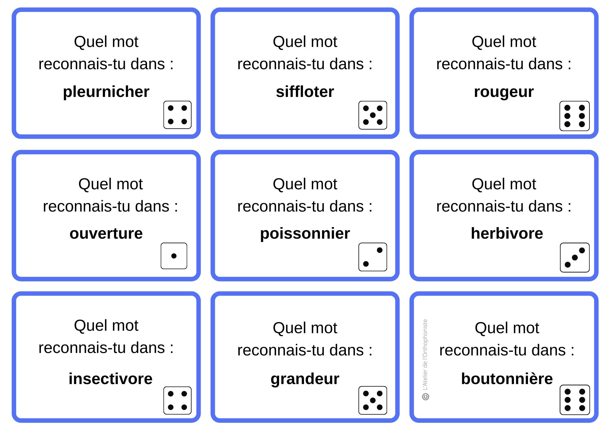 Jeu de vocabulaire - carte compatible avec tout jeu - Payhip