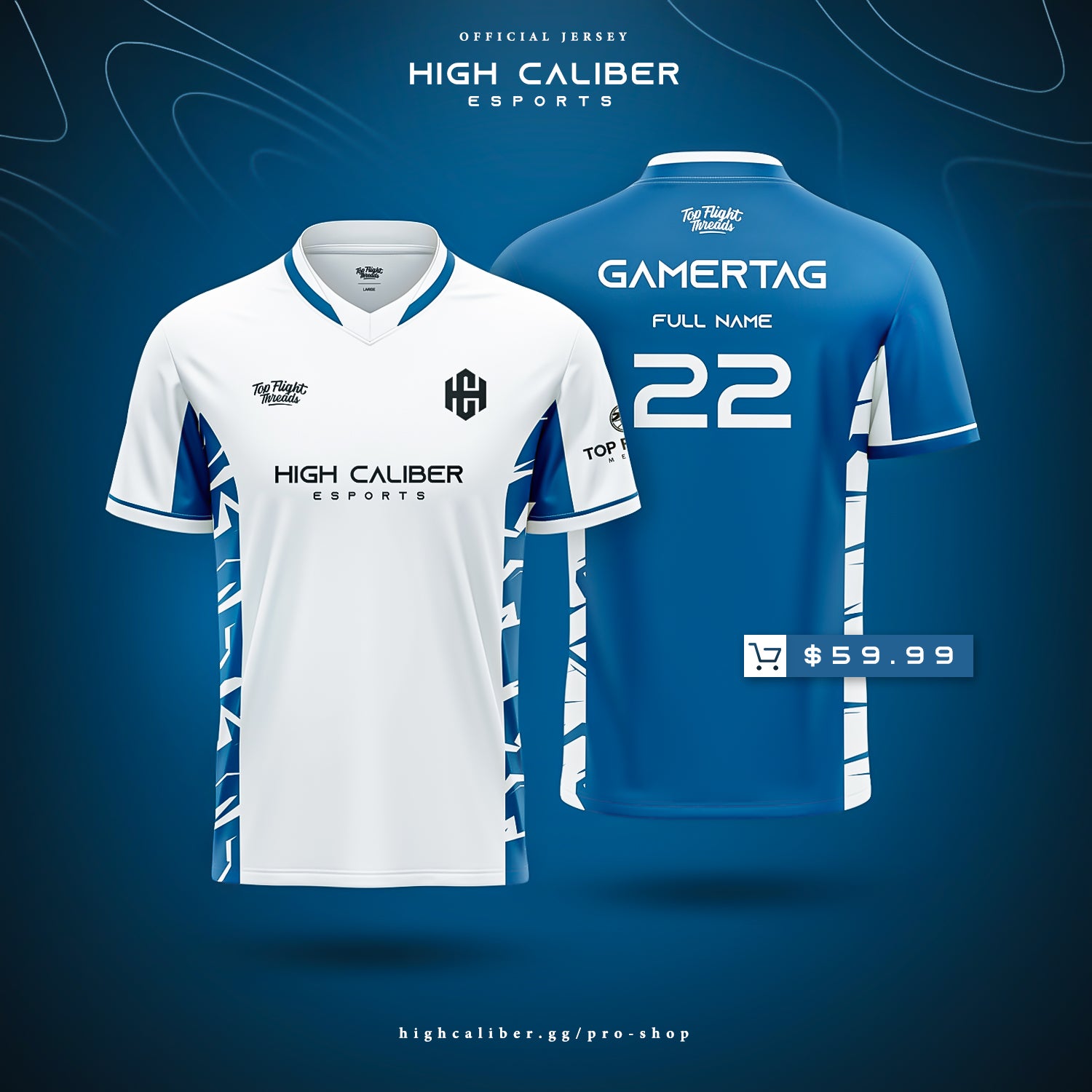 High Caliber Esports Jersey Advertisement - Free PSD - Payhip