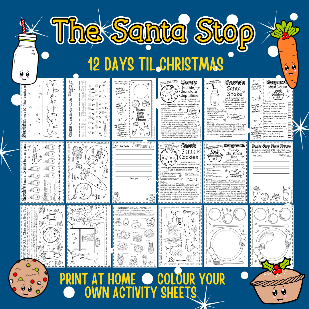 12 Days Til Christmas PLUS Christmas Allotment Printable Activity Sheets - Payhip