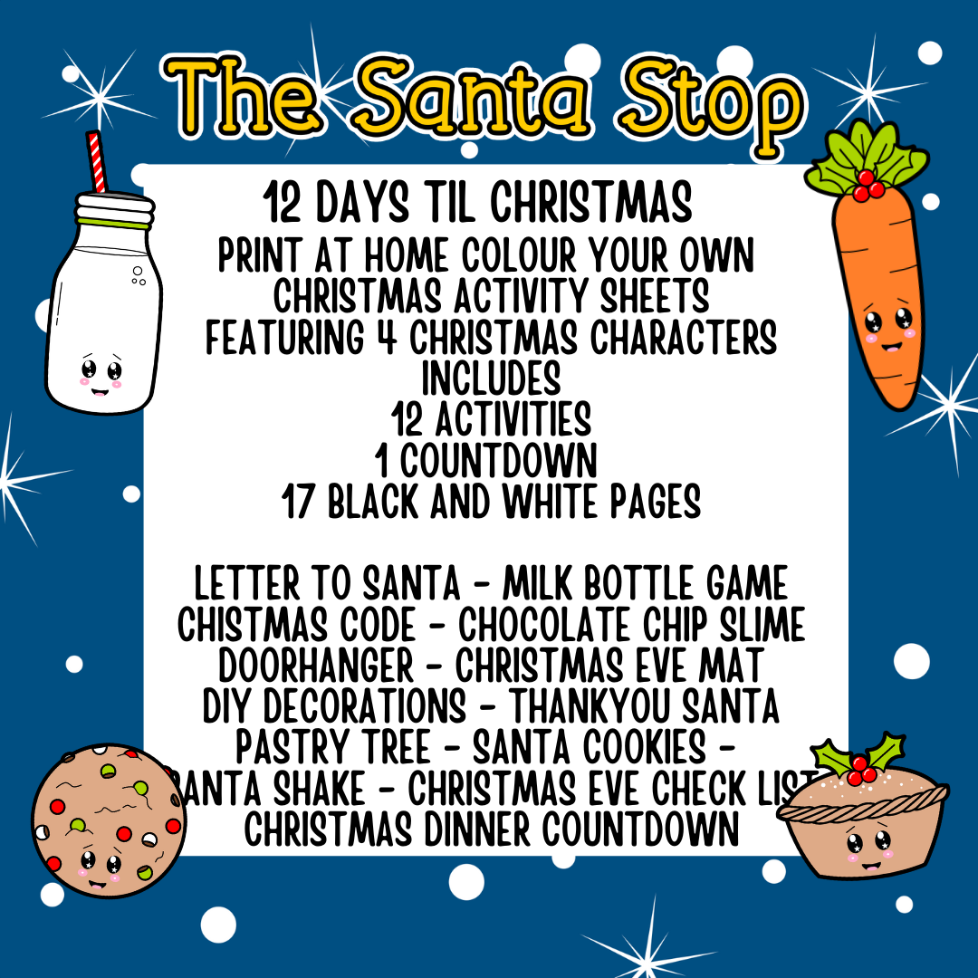 12 Days Til Christmas PLUS Christmas Allotment Printable Activity Sheets - Payhip