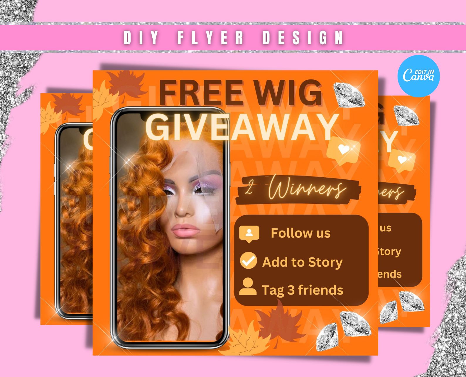 Fall Giveaway Flyer, Fall season flyer, hair bundles flyer, flash sale flyer, Hello fall flyer ...