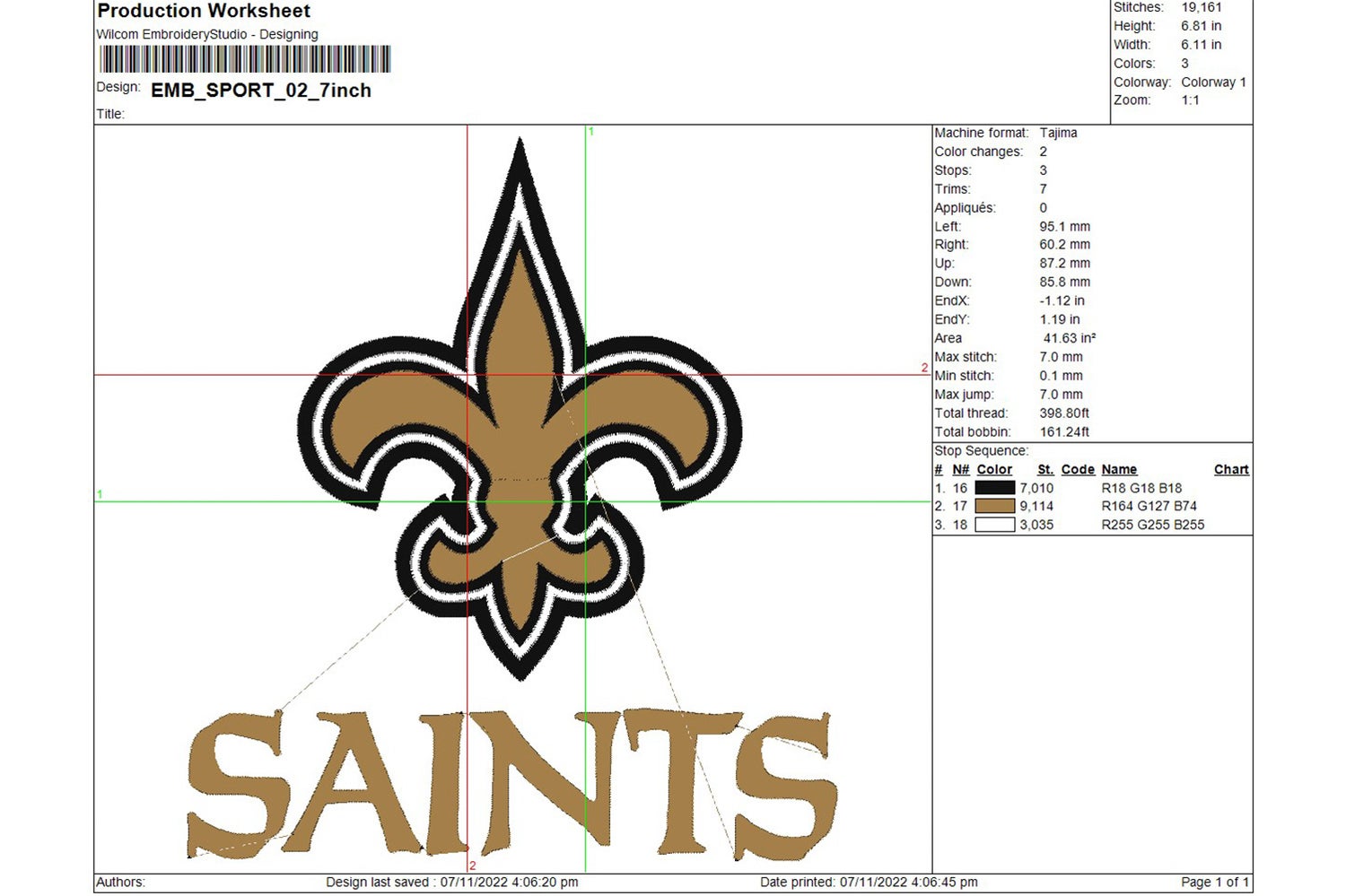New-Orleans-Saints Football Embroidery Files, Saints NFL Logo ...