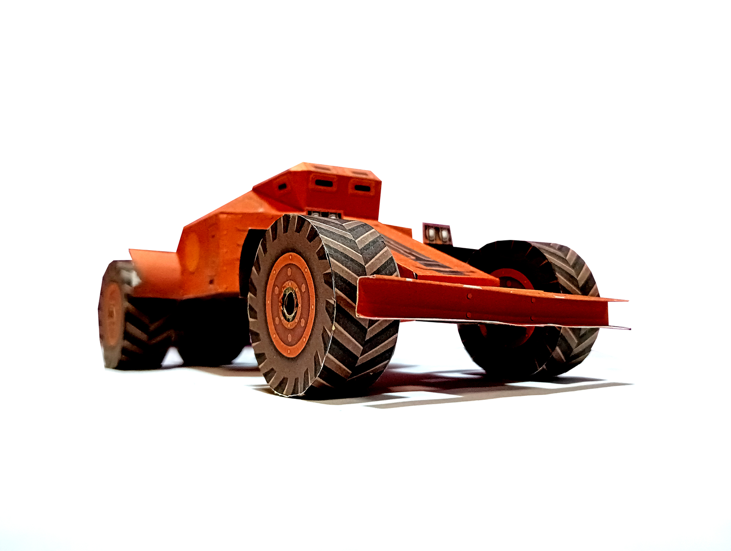 Fictional paper tractor D100 Atlant developed by the author of the ...