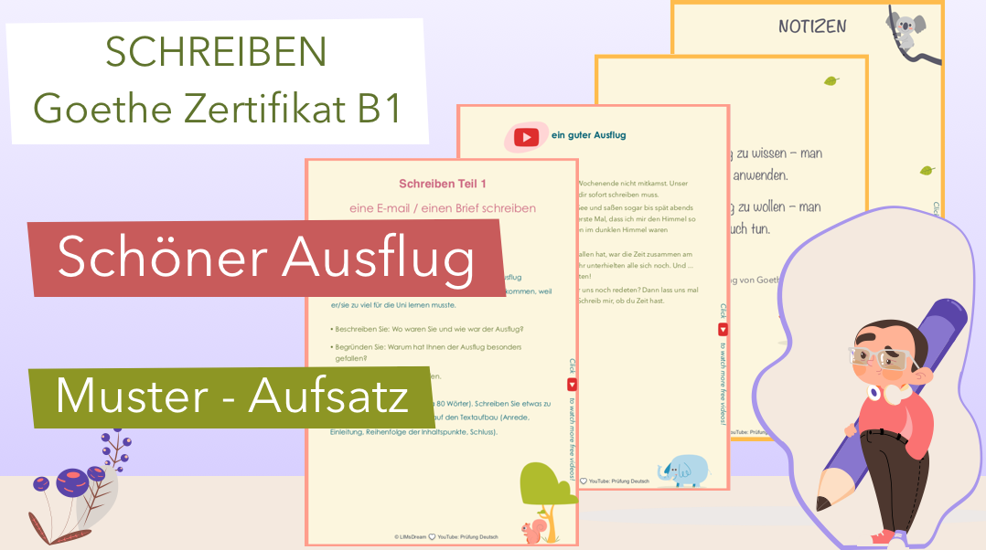 B1 Schreiben Teil 2 - Strandurlaub / Urlaub am Strand - Goethe ...