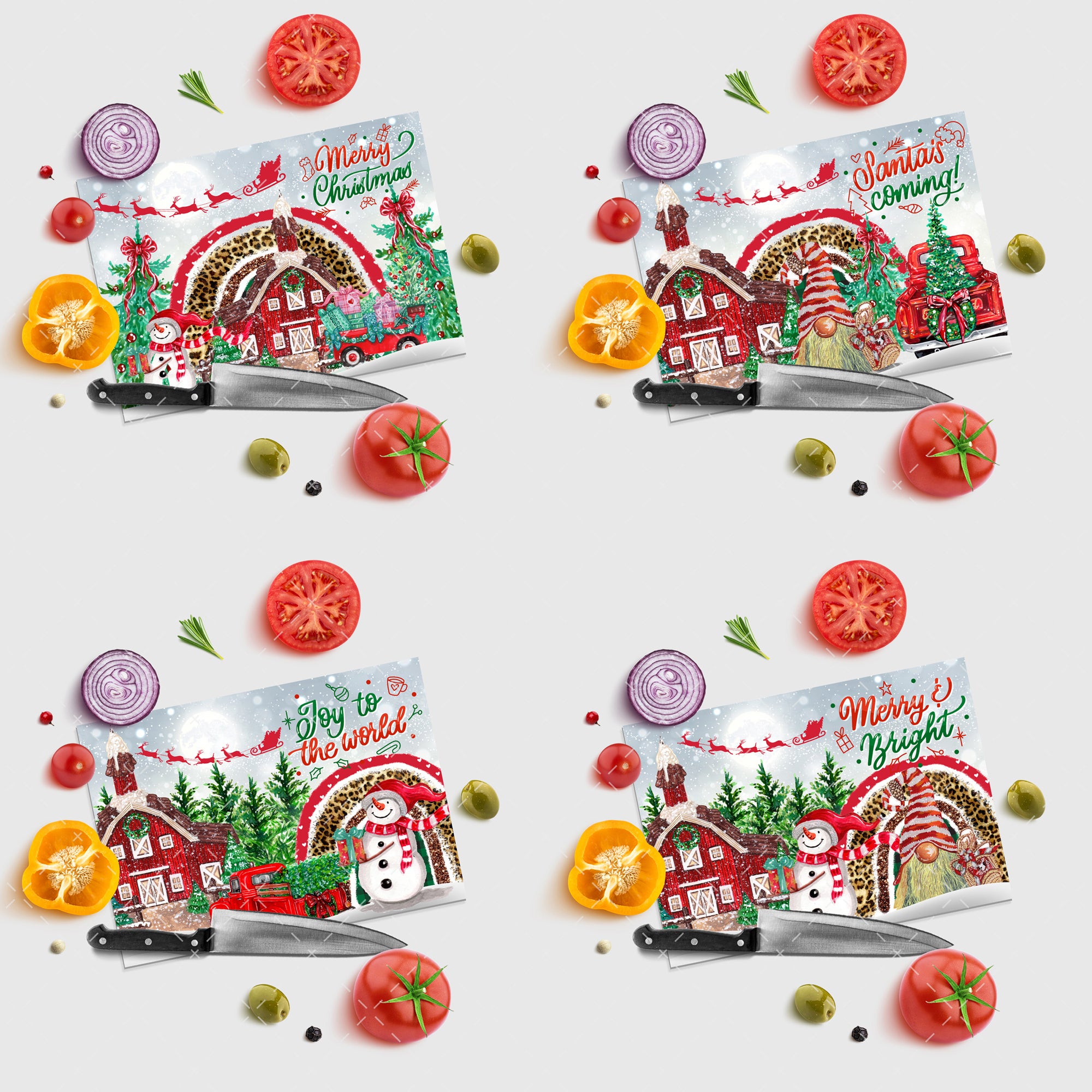 Christmas Chopping Board Set - Payhip