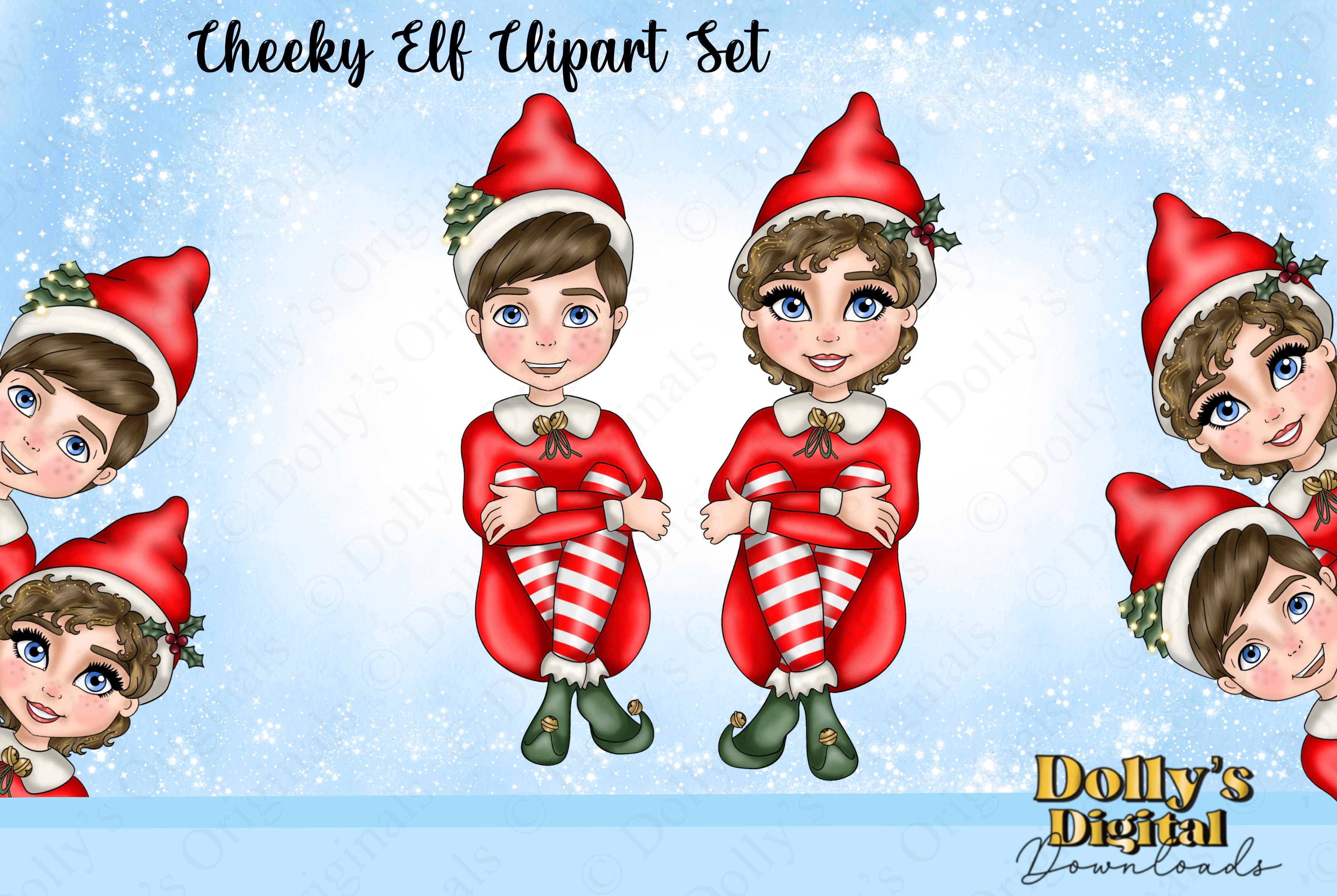 Cheeky Elf Clipart Set - Payhip