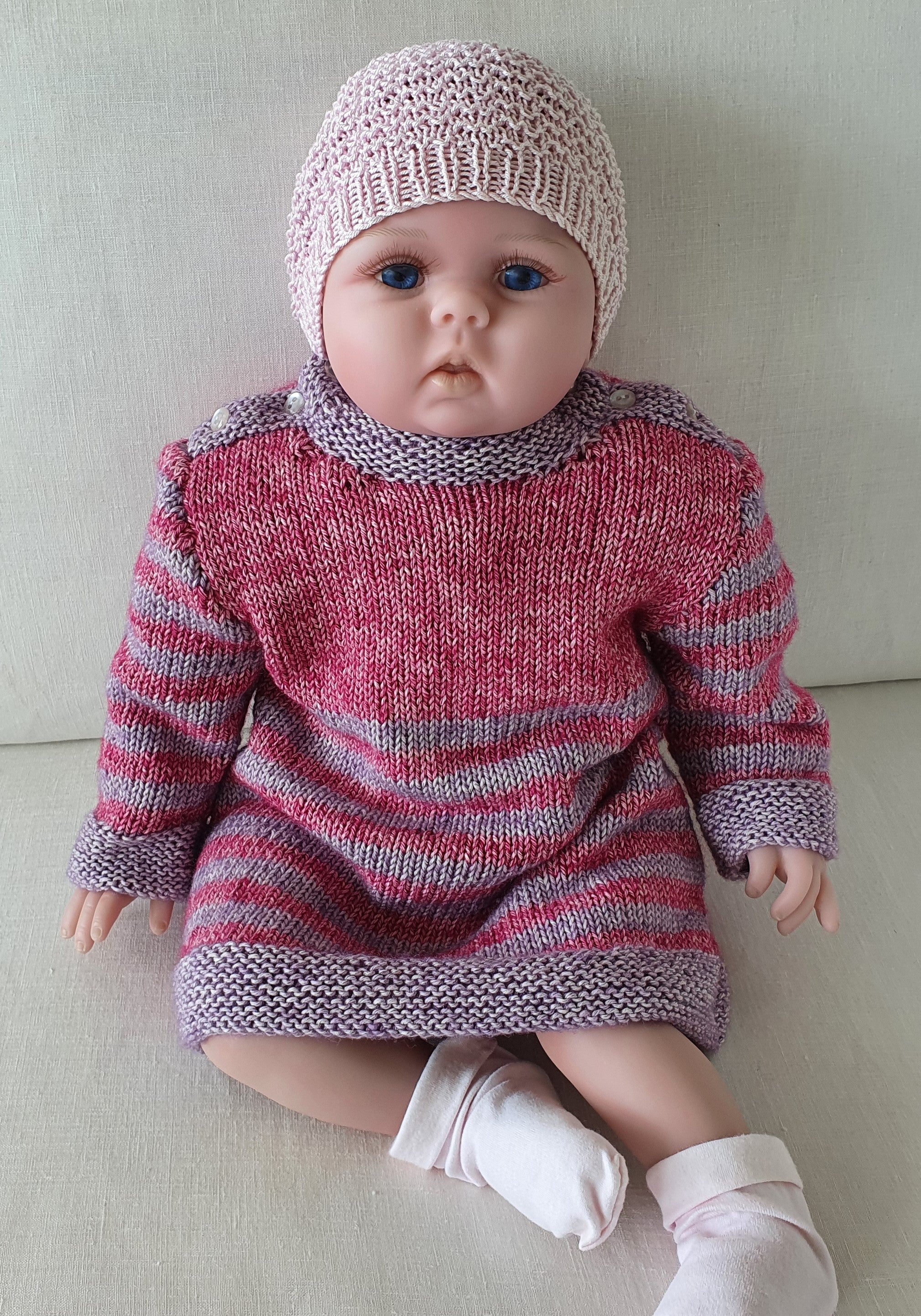 Babies and girls shoulder buttoning dress - Jacqueline - Payhip