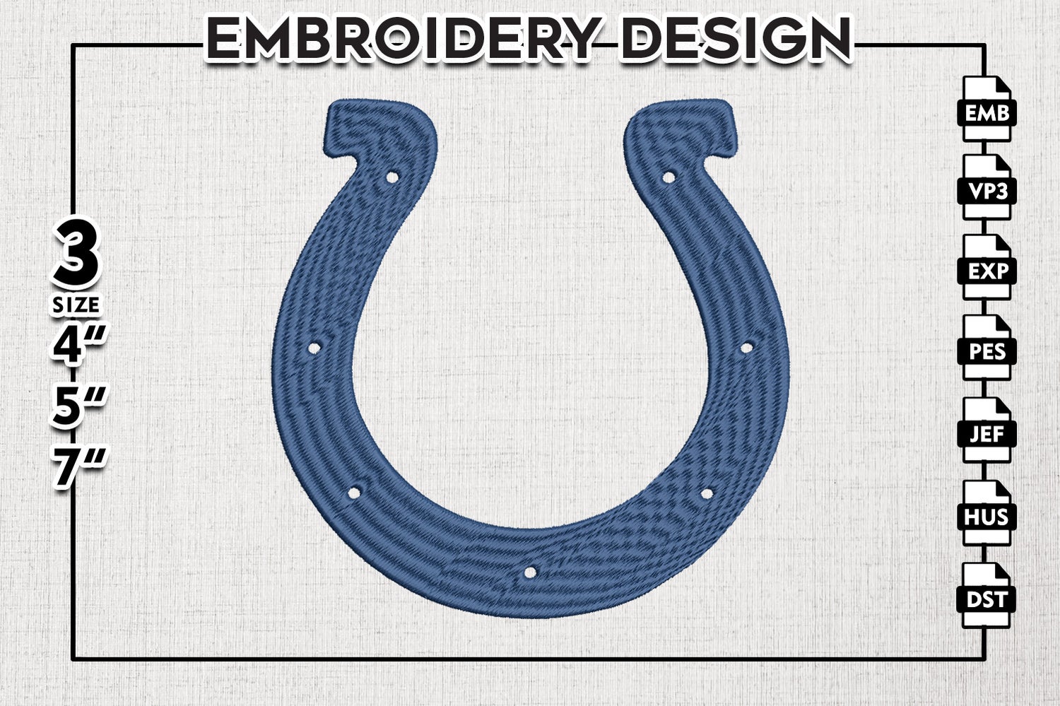 Colts NFL Logo Embroidery Designs, Indianapolis-Colts Football ...