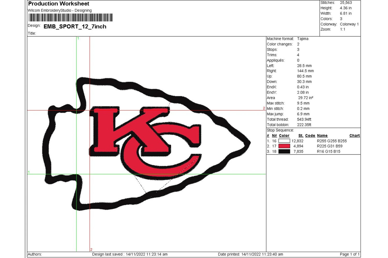 Chiefs NFL Logo Embroidery Designs, Kansas-City Chiefs Football ...