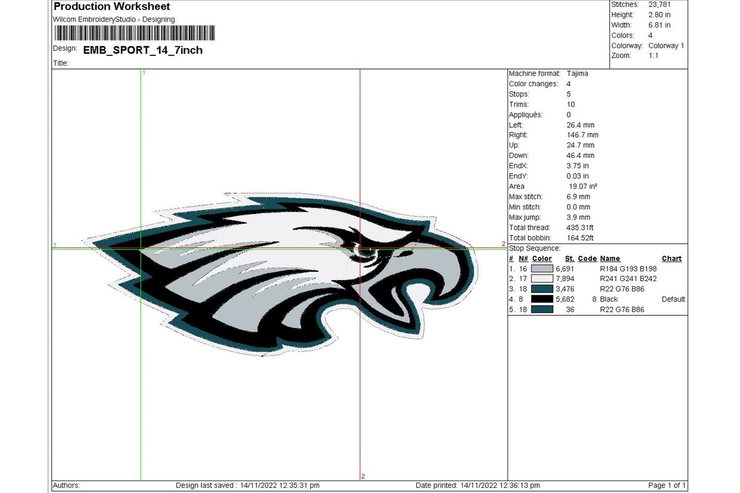 Eagles NFL Logo Embroidery Designs, Philadelphia-Eagles Football ...