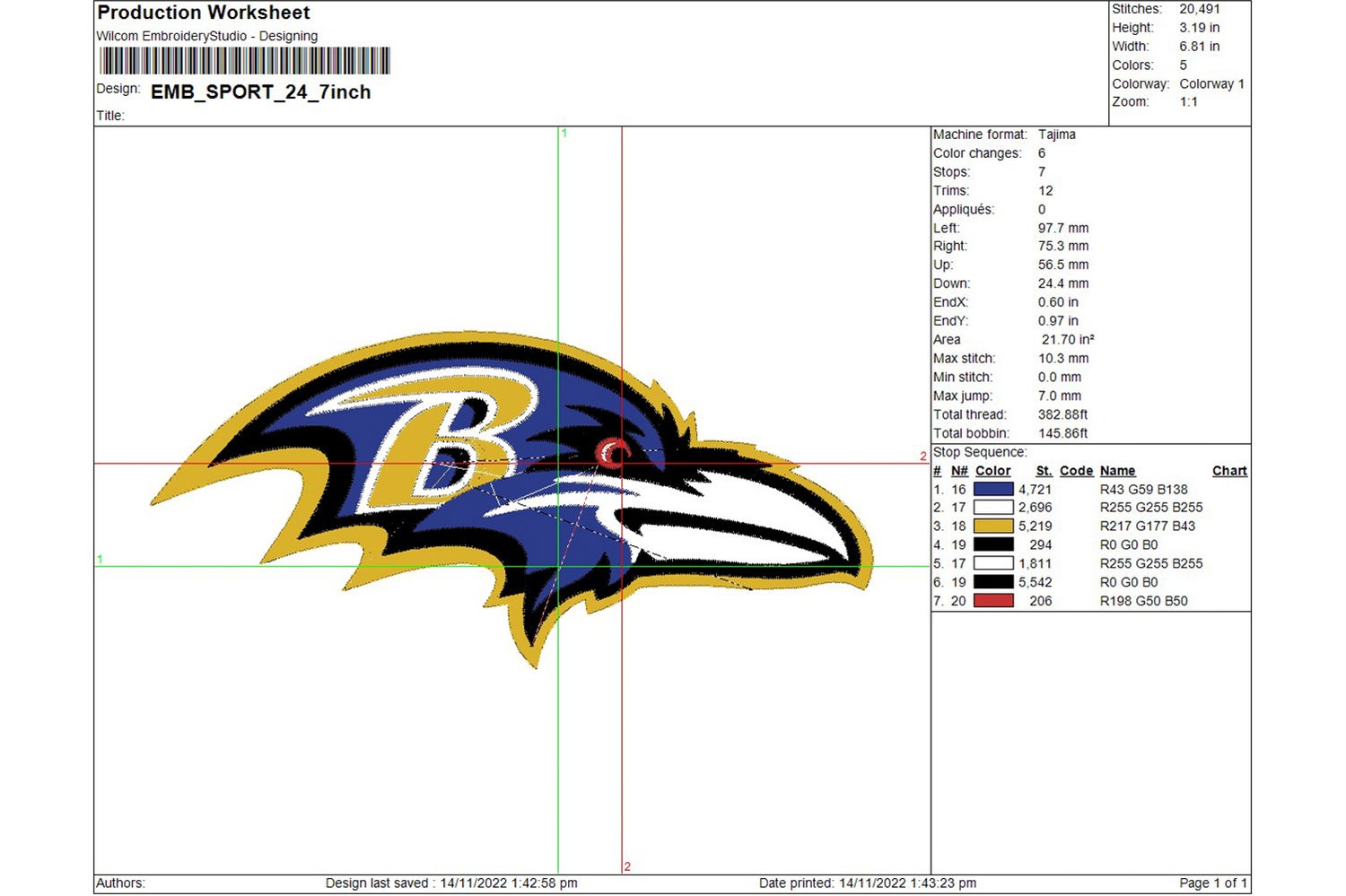 Ravens NFL Logo Embroidery Designs, Baltimore-Ravens Football ...