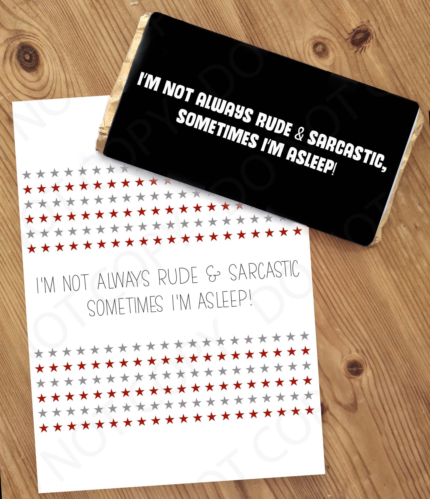 CENSORED - Chocolate wrapper set - Adult - Rude words - Payhip