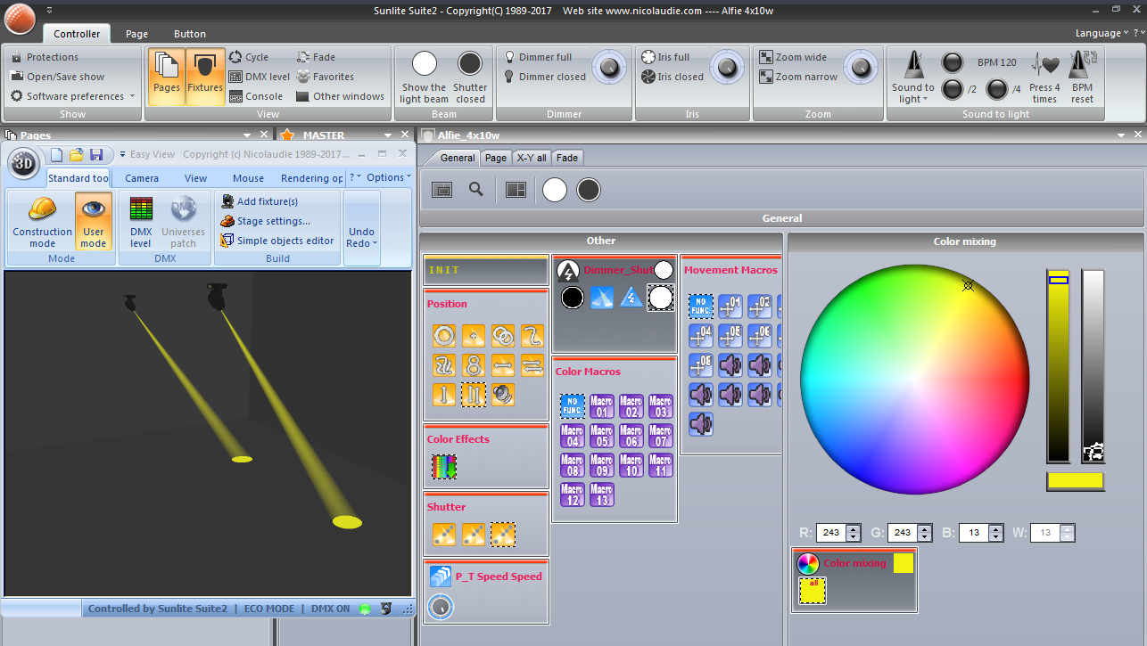 Librería de Sunlite Suite 2 P/ Alfie de Tecshow ( Beam 4x10w ) - Payhip