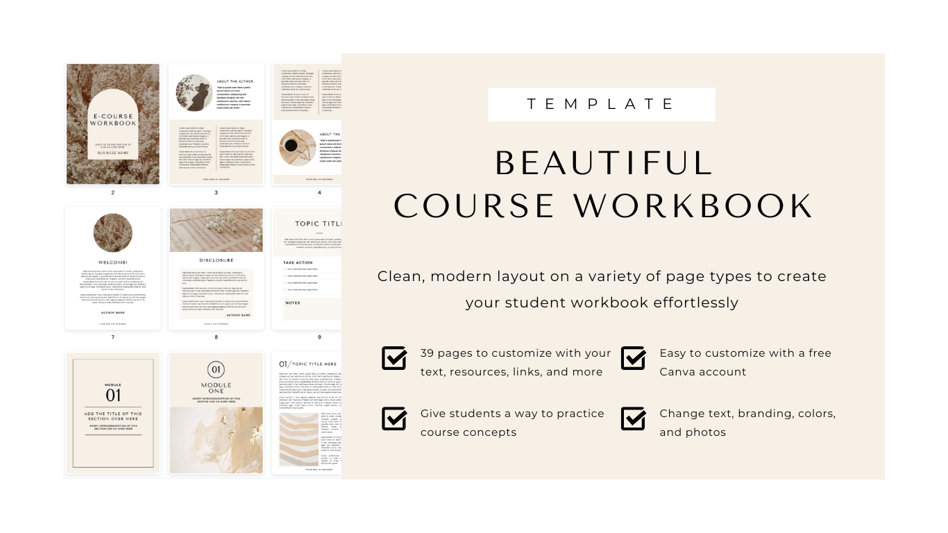 Course Creator Toolkit - E Course Workbook, Slide Deck, Course Sales ...