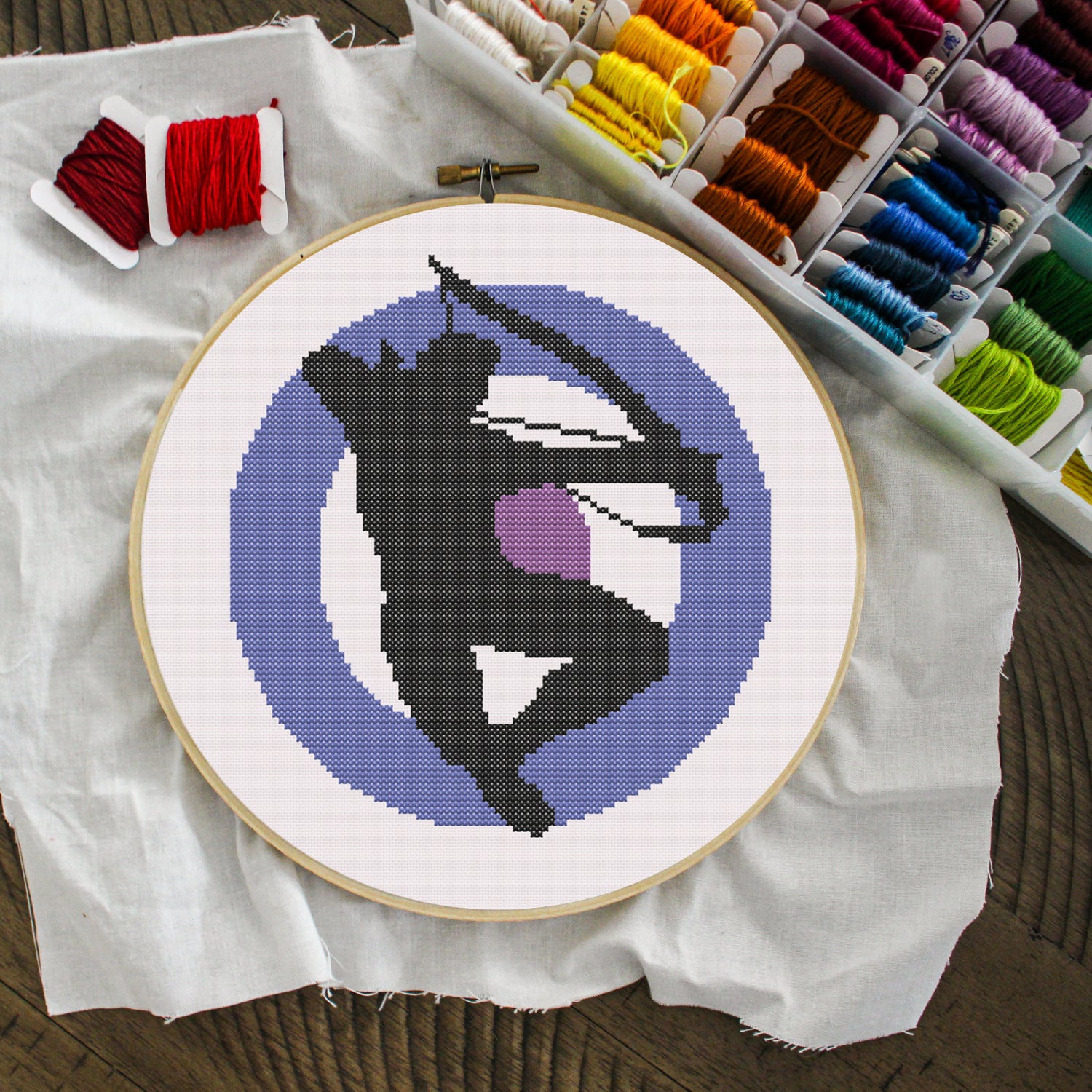 Hawkeye Silhouette on Purple Target - Payhip