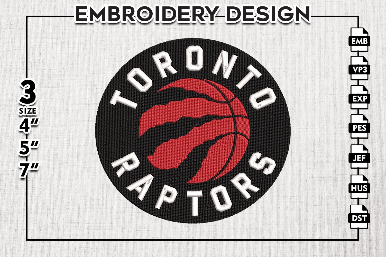 Toronto-Raptors Basketball Team Embroidery Design, Toronto-Raptors Logo ...