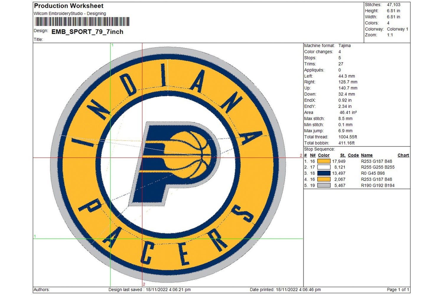 Indiana-Pacers Basketball Team Embroidery Design, Indiana-Pacers Logo ...