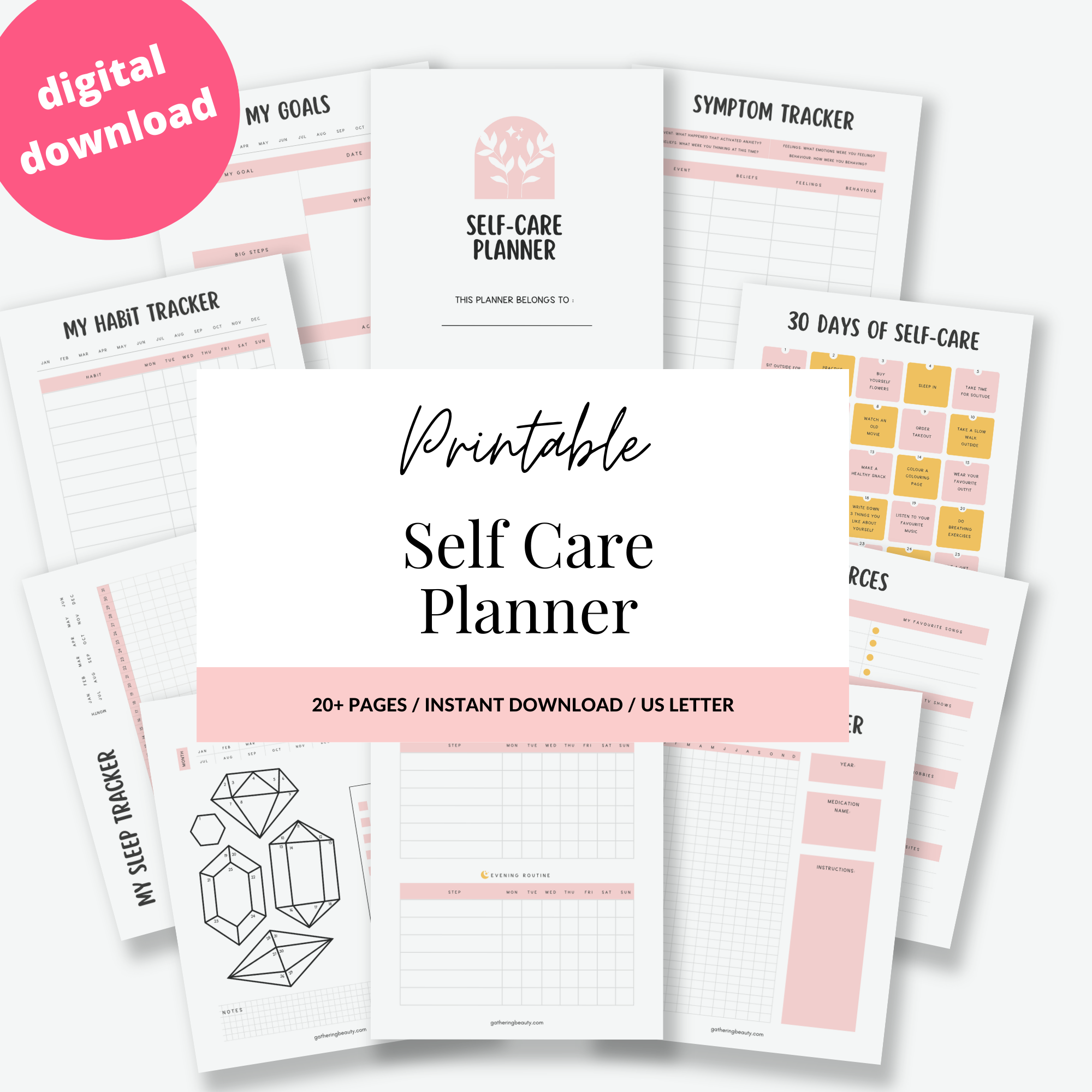 Self Care Planner Printable - Payhip