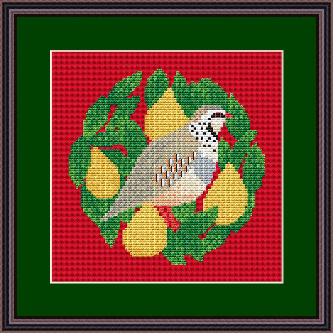 Partridge in a Pear Tree - cross stitch pattern - Payhip