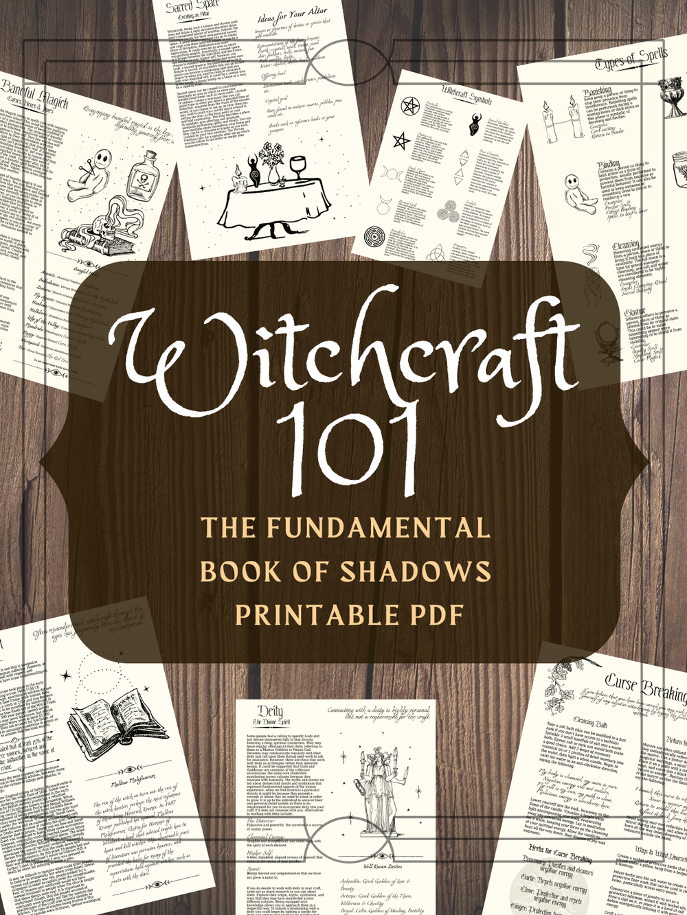 Grimoire Divider Pages: Title Inserts