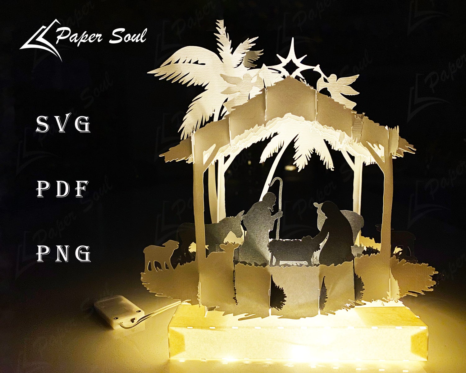 Paper nativity scene template - Payhip