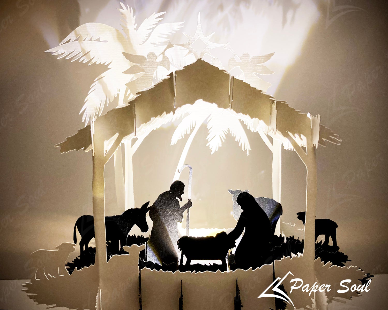 Paper nativity scene template - Payhip