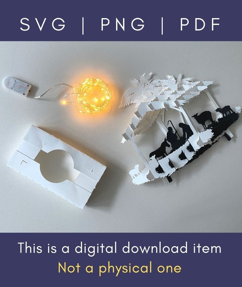 Paper nativity scene template - Payhip