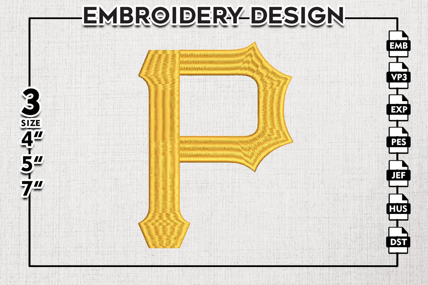 Pittsburgh-Pirates Embroidery Design, Pittsburgh-Pirates Baseball Team ...