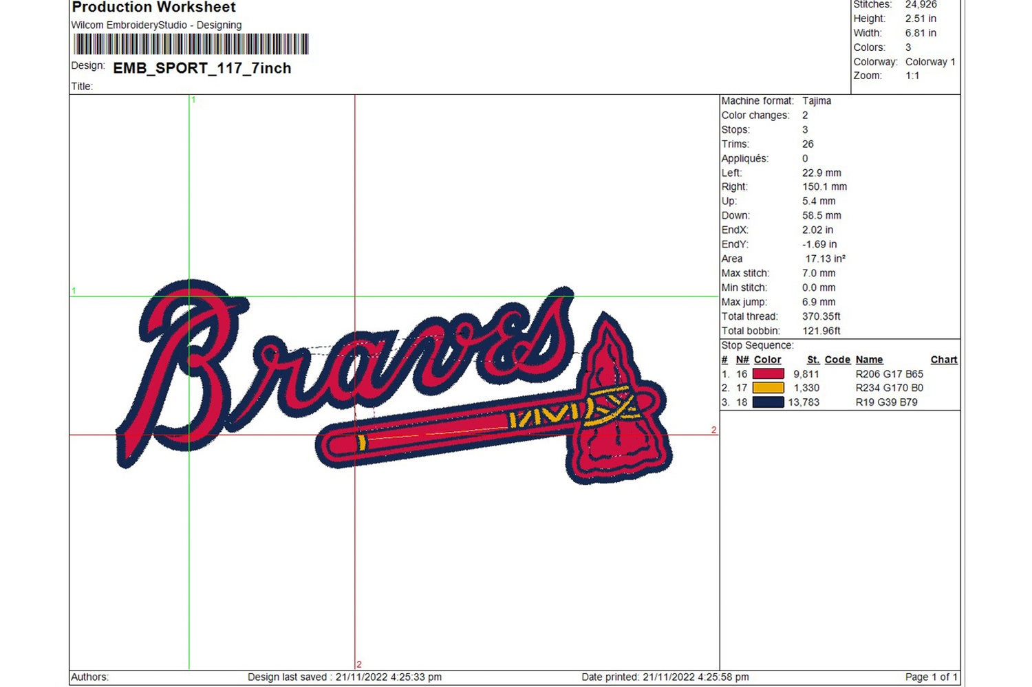 Braves-Atlanta Embroidery Design, Braves-Atlanta Baseball Team ...