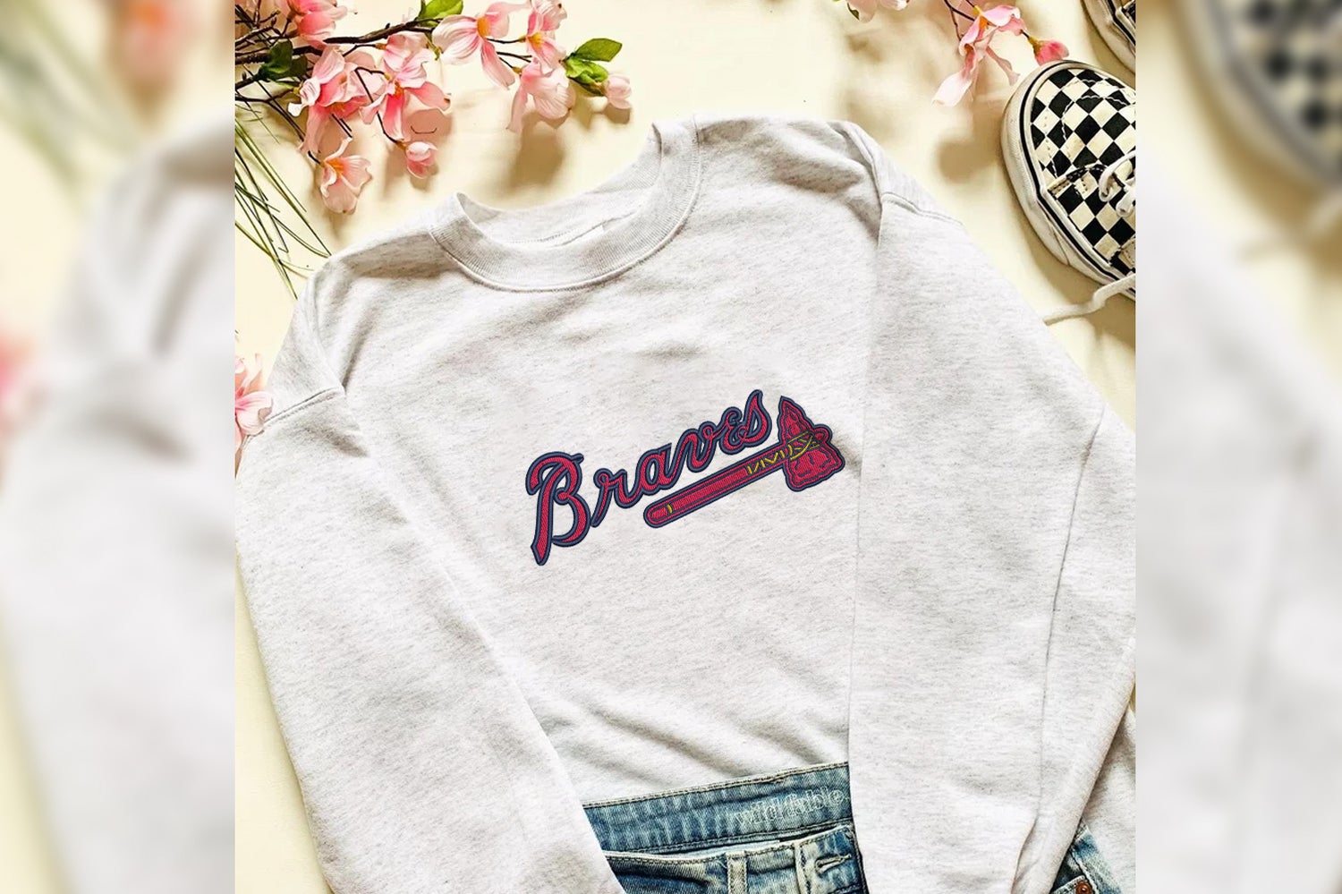 Braves-Atlanta Embroidery Design, Braves-Atlanta Baseball Team ...