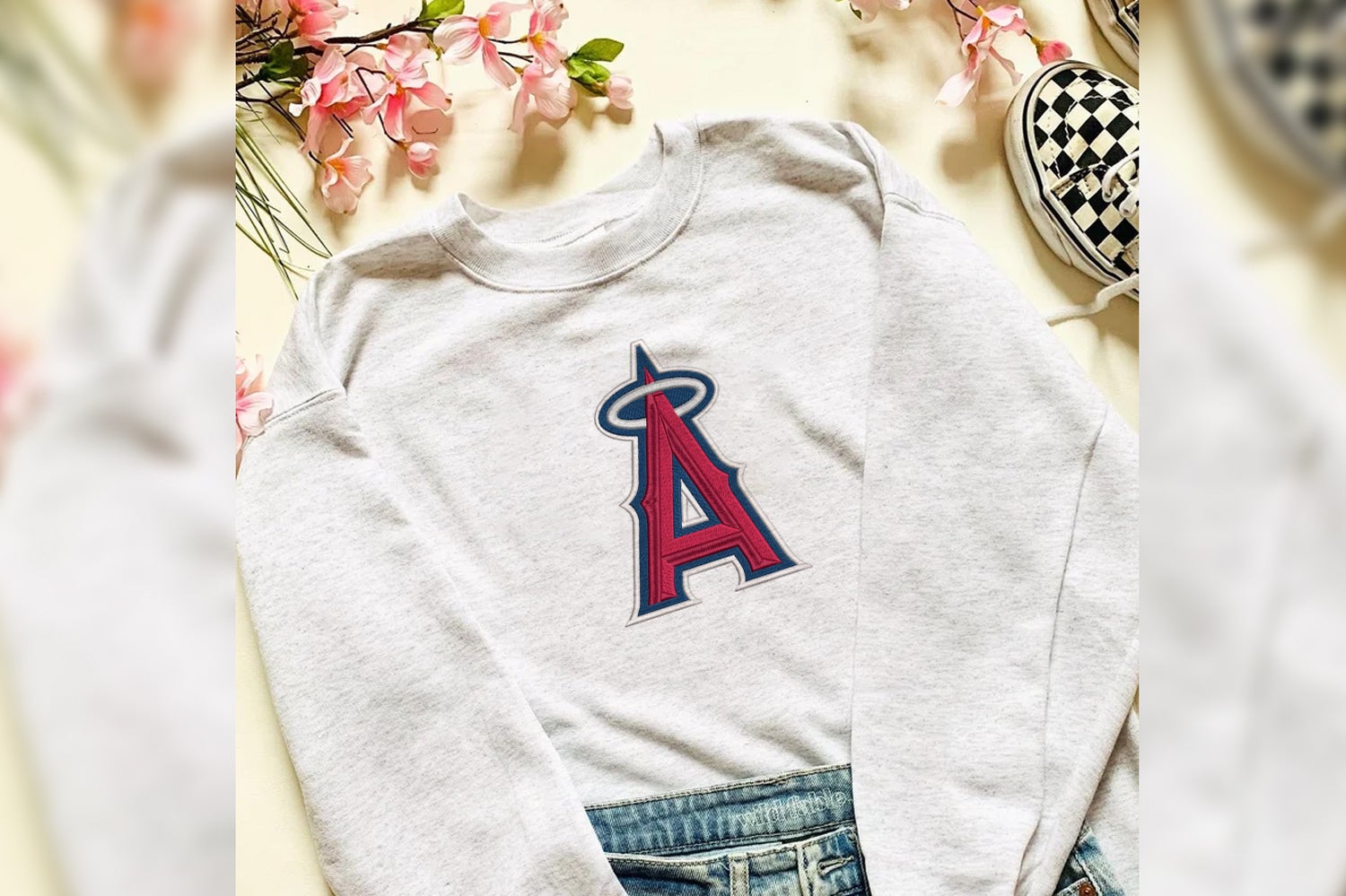 Los Angeles-Angels Embroidery Design, Los Angeles-Angels Baseball Team ...