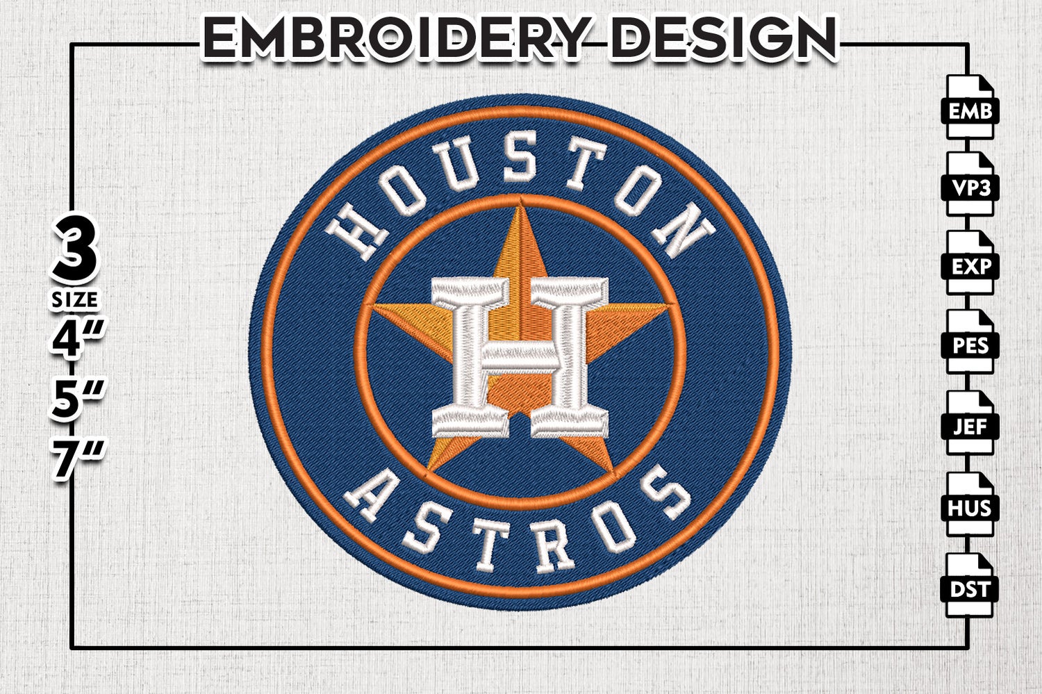 Houston-Astros Embroidery Design, Houston-Astros Baseball Team ...