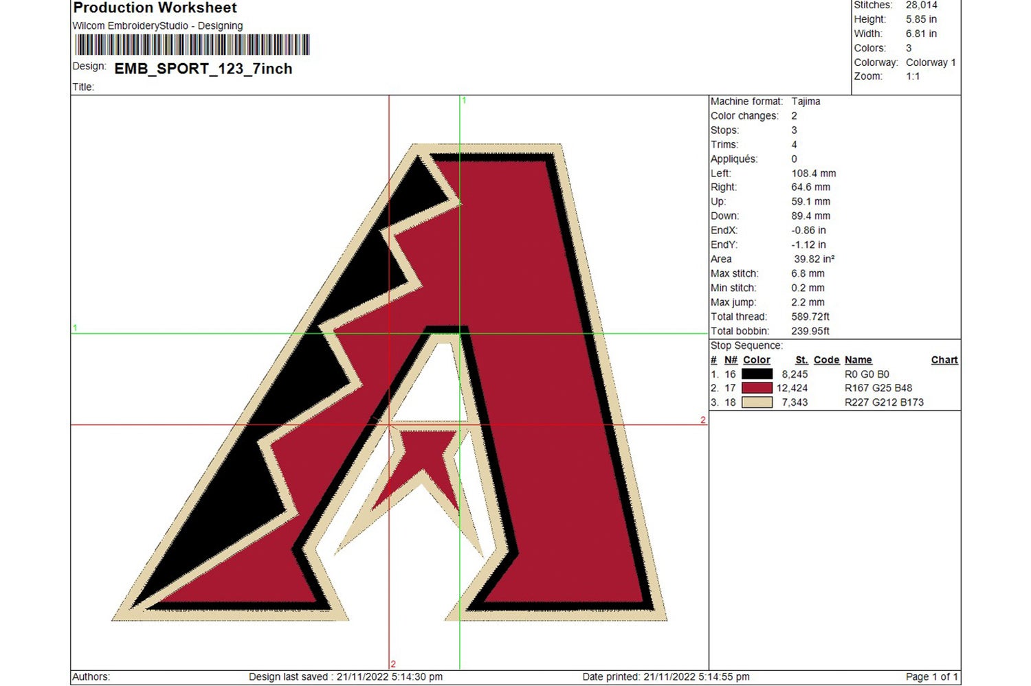 Arizona-Diamondbacks Embroidery Design, Arizona-Diamondbacks Baseball ...