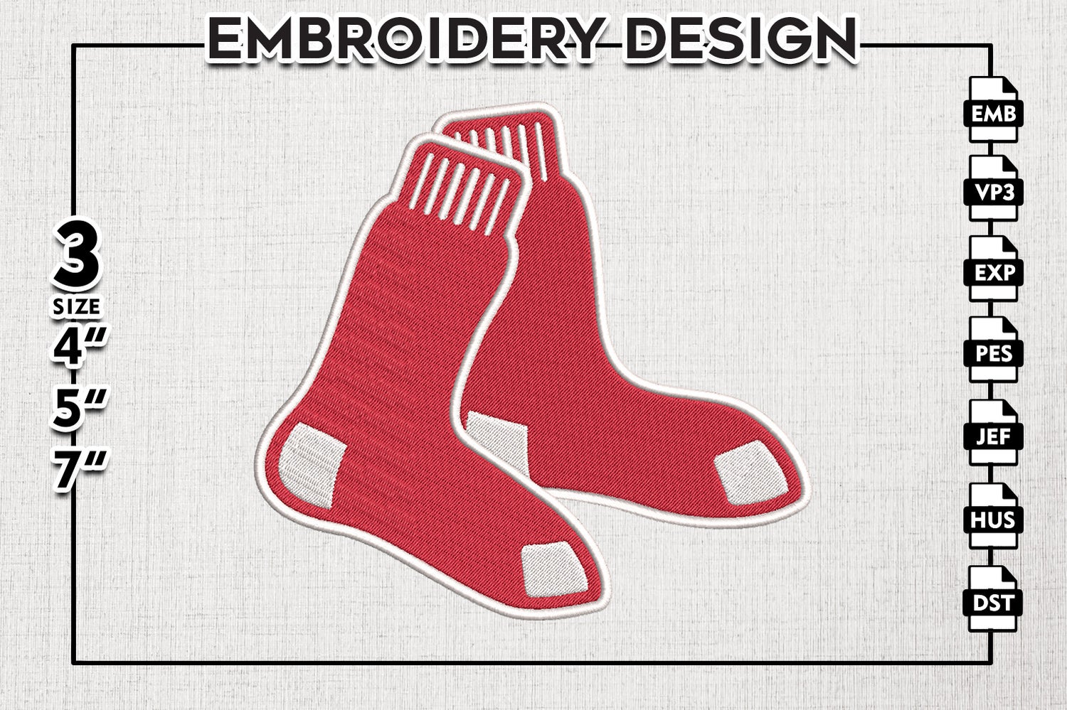 Boston Red Sox Embroidery Design, Boston Red Sox Baseball Team ...