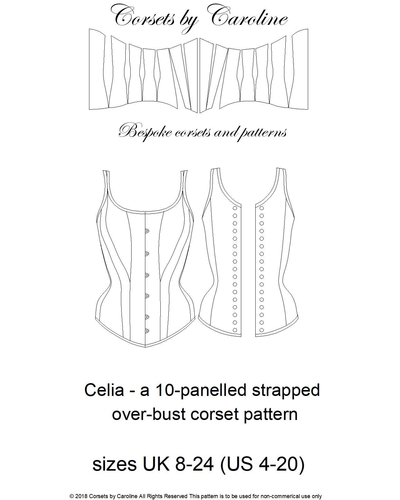 Celia Strapped over-bust Corset Pattern - Payhip