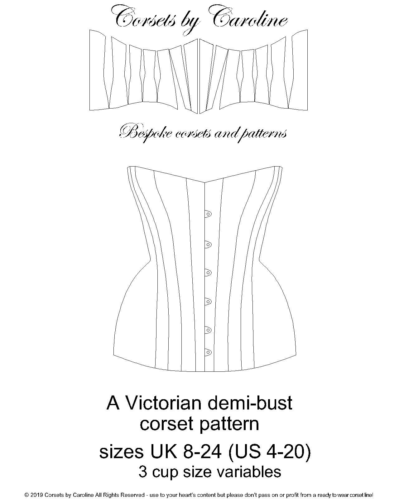 Edith (1890s) Victorian-inspired Corset Pattern - Payhip