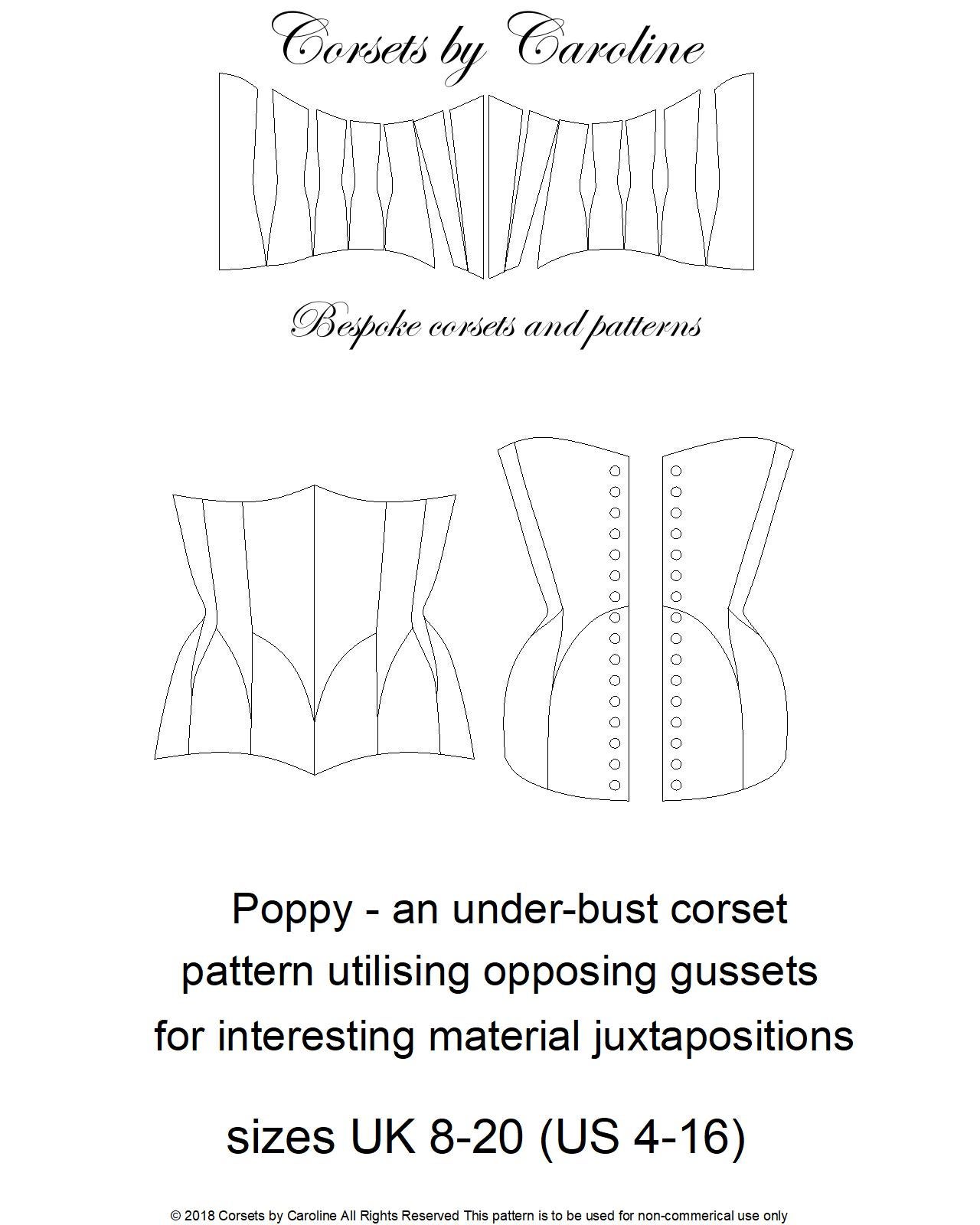 Poppy Under-bust Corset Pattern - Payhip