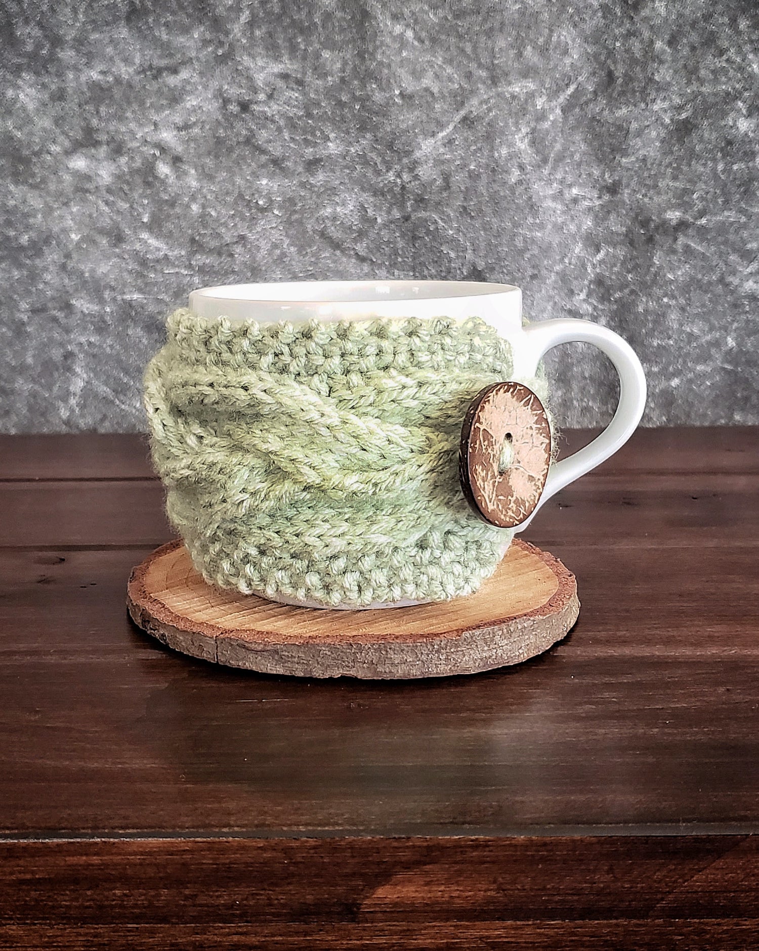 Cabled Cup Cozy - HARVEST - Payhip