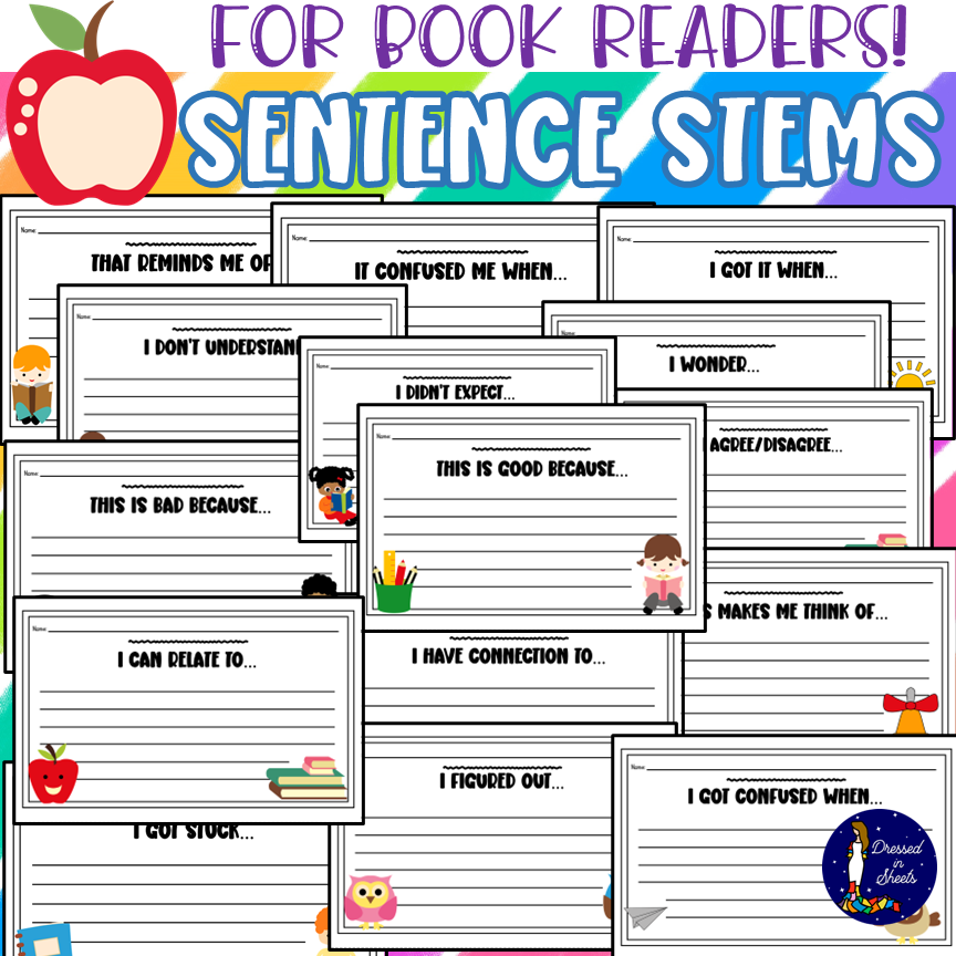 Sentence Stems for Book Readers - Payhip