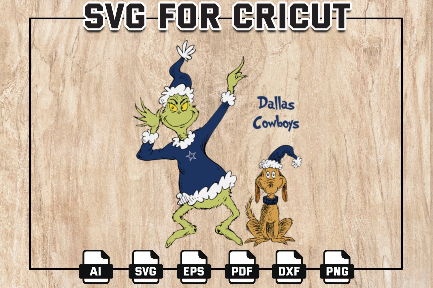 The Grinch Dallas Cowboys Football Logo SVG, Grinch Dallas NFL Logo Svg, NFL Teams, Digital ...
