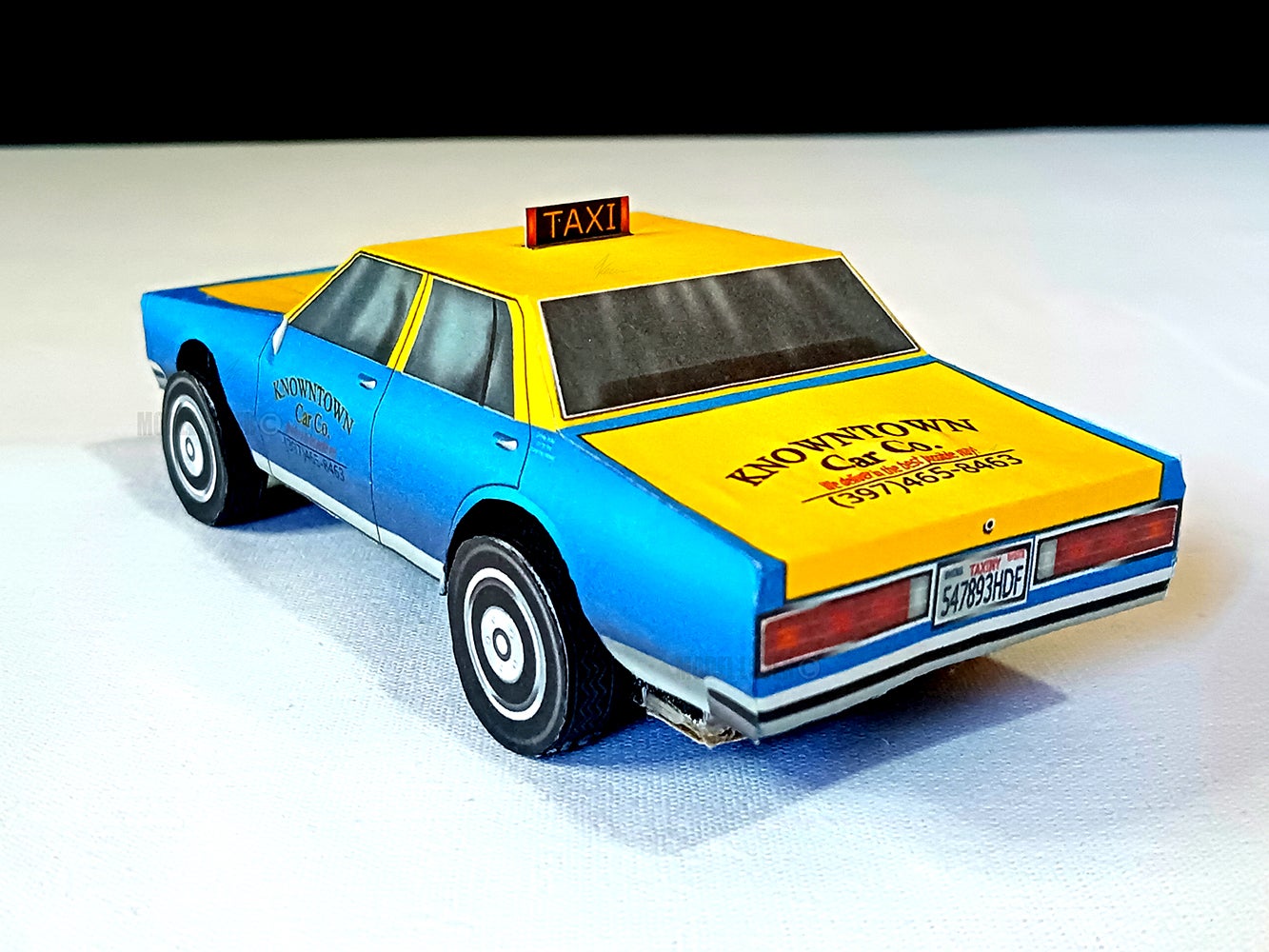 Paper taxi car Chevrolet with motor like in GTA V - Payhip